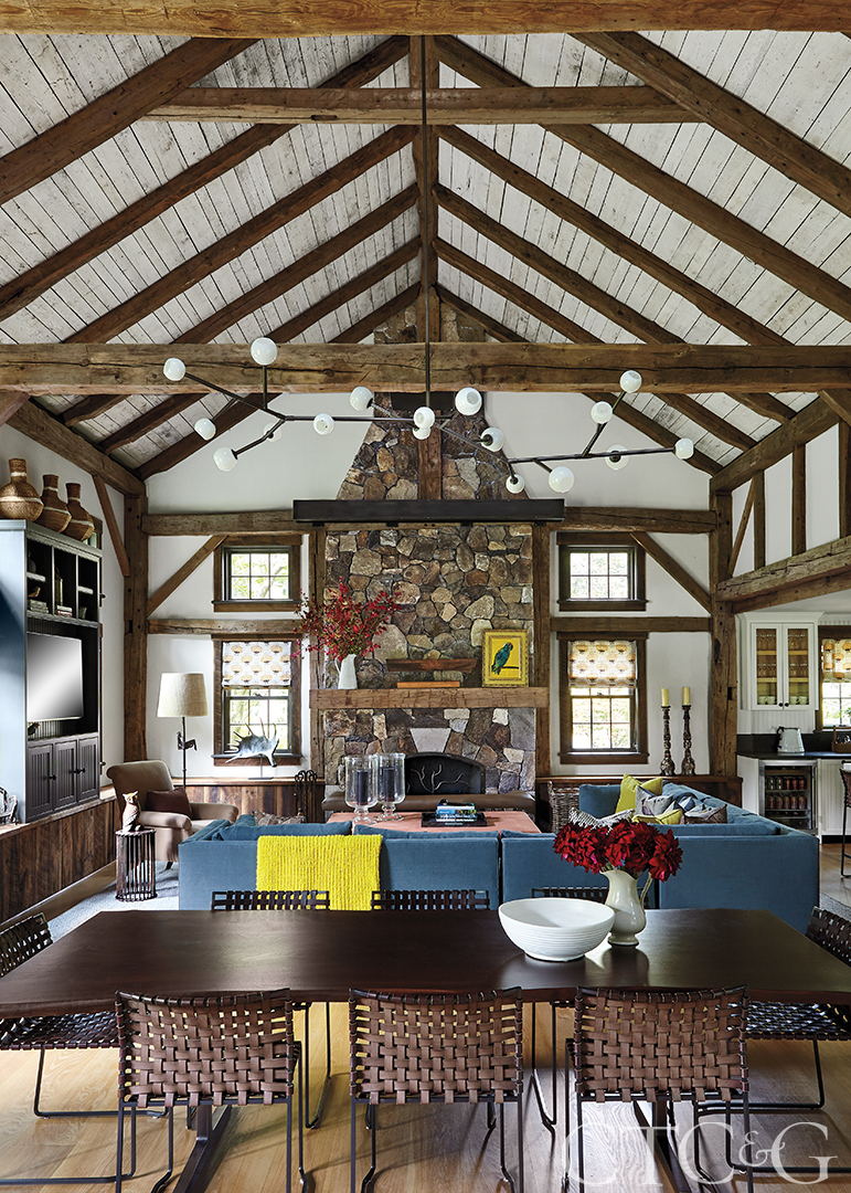 A Big, Red Barn is Reborn to Entertain - Cottages & Gardens