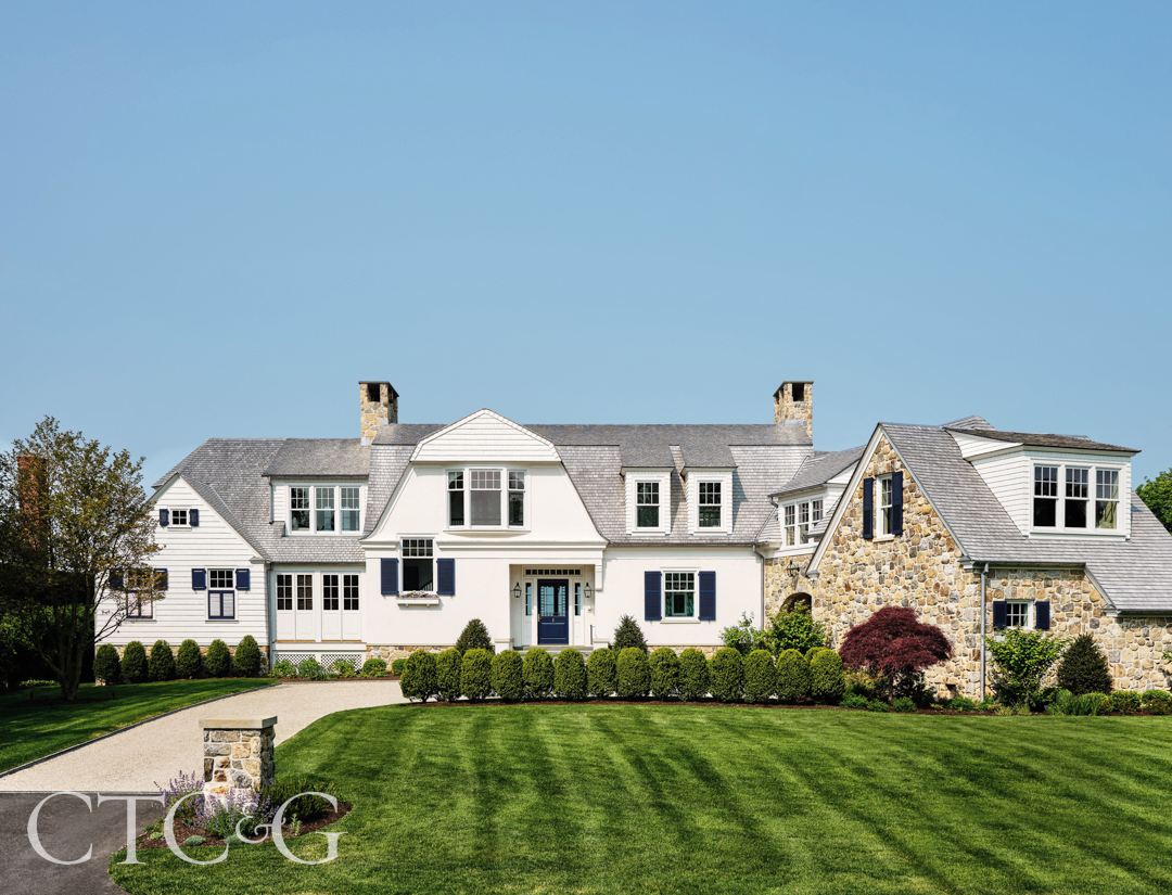 Details in This Brand-New Shingle & Stone Residence Lend a Sense of ...