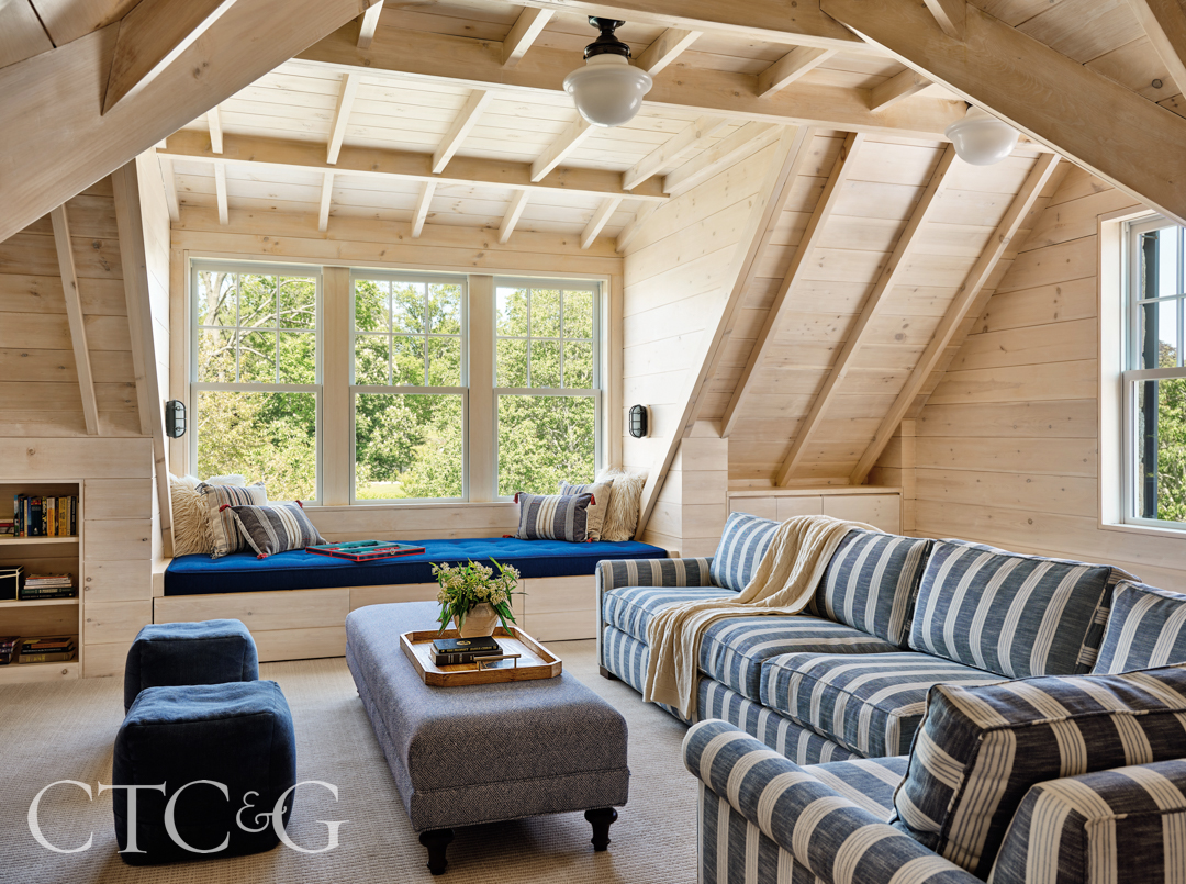 Details in This Brand-New Shingle & Stone Residence Lend a Sense of ...