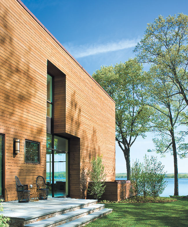 Point One Architects creates a sculptural riverfront modern - Cottages ...