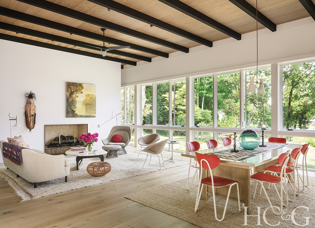Step Inside an Artful Sag Harbor Home with Cool, Midcentury Style ...